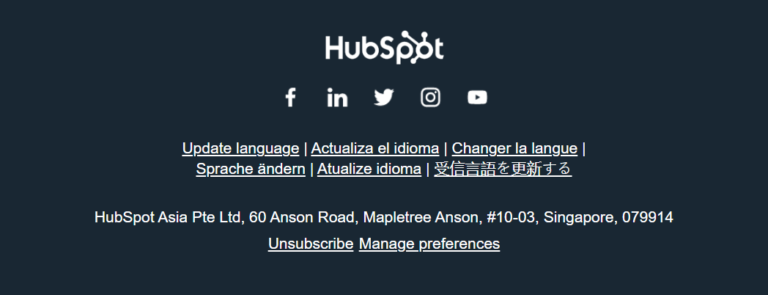 Newsletter footer examples: How to convert without being pushy