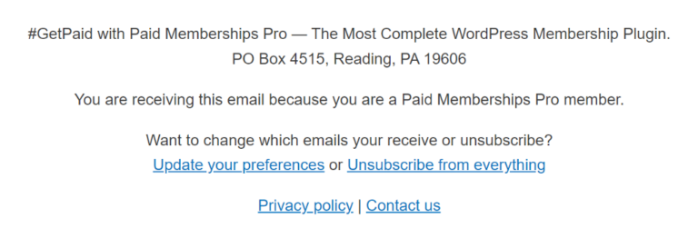 Newsletter footer examples: How to convert without being pushy